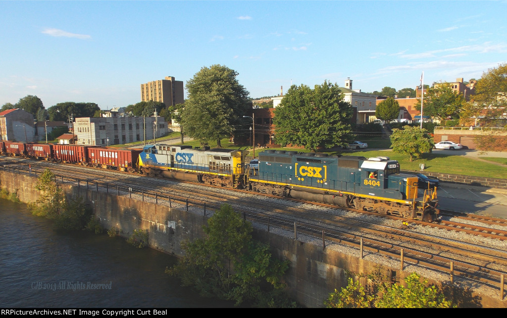 CSX 8404 and 38
